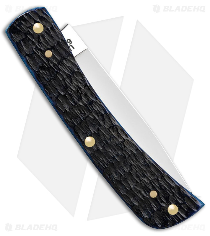 Case Sod Buster Jr. Knife Navy Blue Jigged Bone