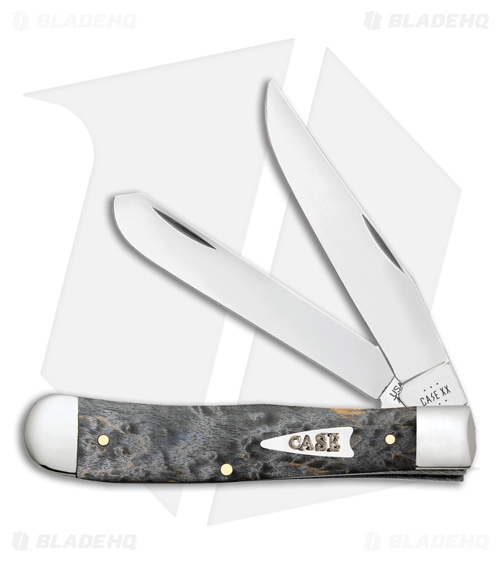 Case Knives Trapper Pocket Knife Gray Birdseye Maple