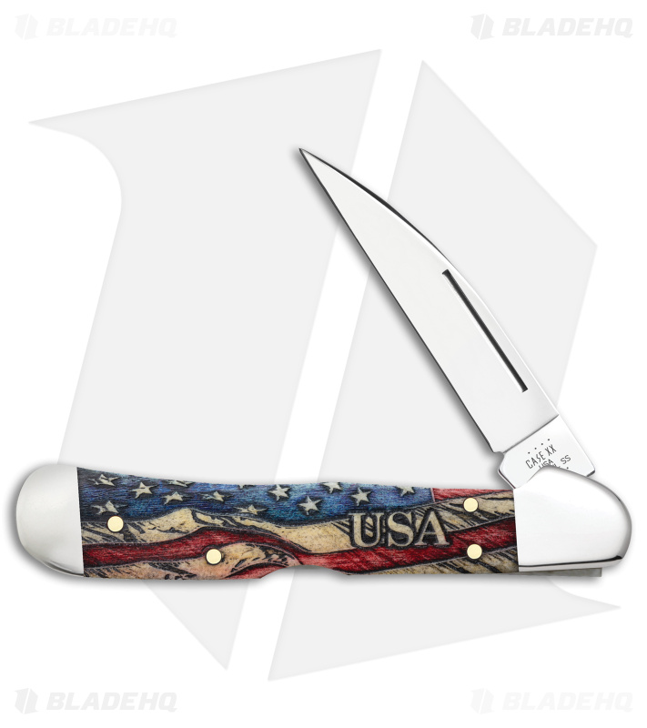 Case CopperLock Knife Flag Bone (36033) 1549WL SS - Blade HQ