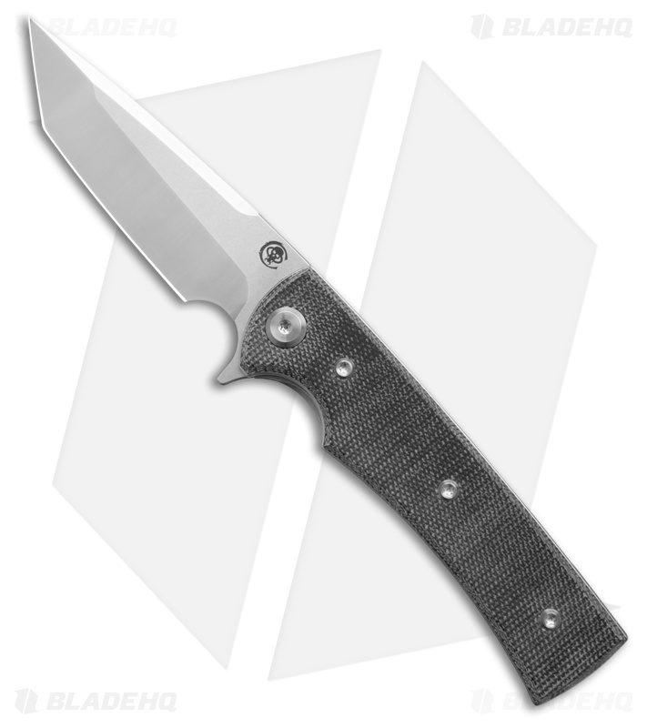 Chaves Knives Liberation Street Tanto Black Micarta (3.50" Belt Satin ...