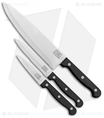 Chicago Cutlery Essentials Kitchen Knife Set Black Satin