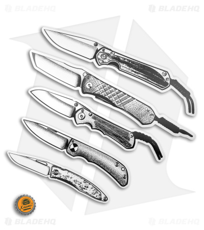 Chris Reeve Knives Life Sized Sticker 5-Pack - Blade HQ