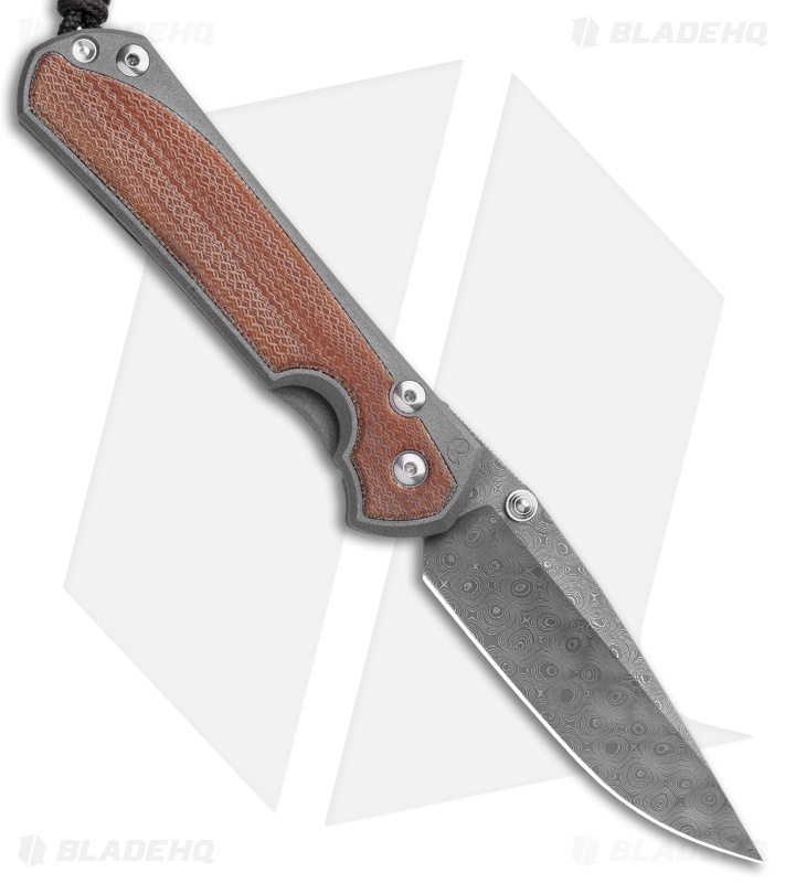 Chris Reeve Left Hand Large Sebenza 31 Natural Micarta Raindrop ...