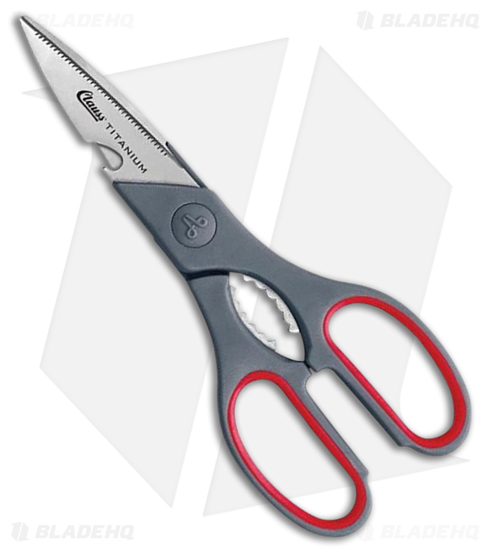 Clauss True Prof 8.25in Gray/Red Utility Scissors - Blade HQ