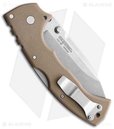 Cold Steel 4-Max Scout Knife Desert Tan 62RQDTSW - Blade HQ