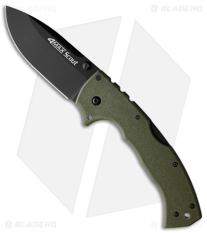 Cold Steel 4-Max Scout Tri-Ad OD Green (Black) - Blade HQ