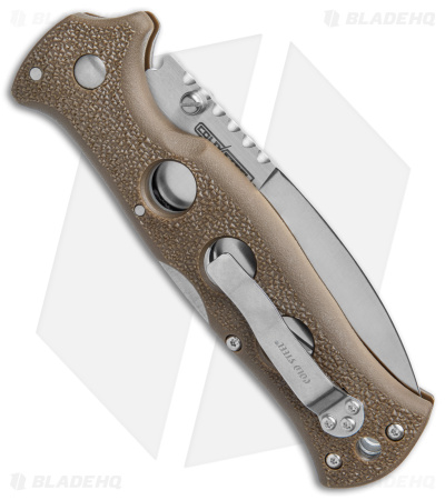 Cold Steel Gunsite Counter Point Tri-Ad Lock Knife Brown (3.75" Satin ...