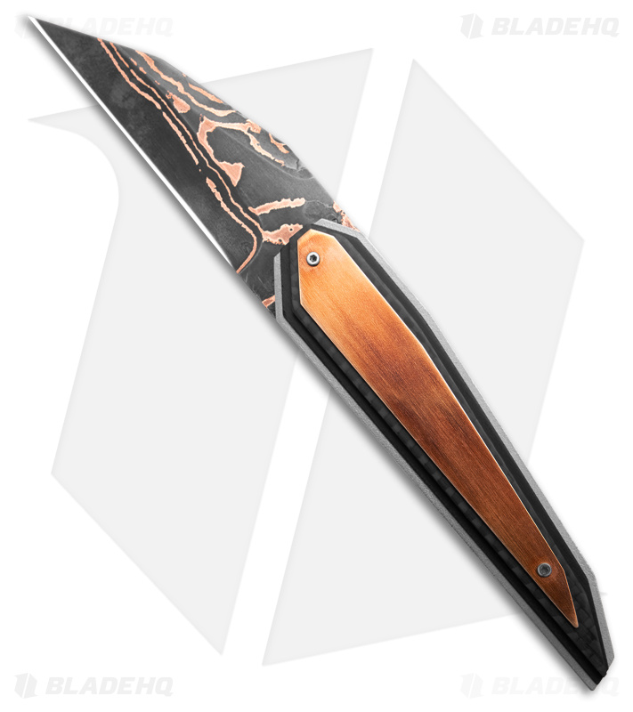 Corrie Schoeman Custom Fuse Copper/CF (Damascus) - Blade HQ