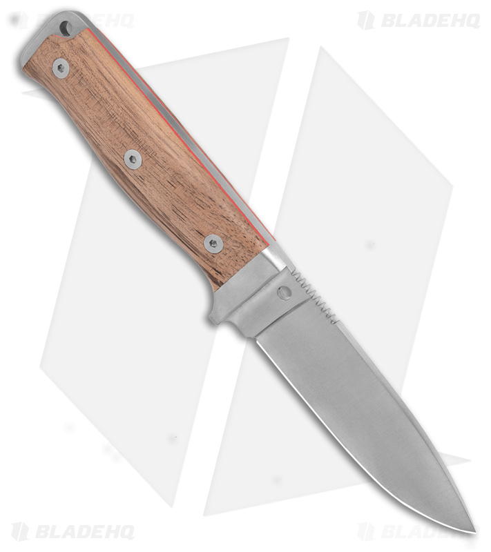 Cudeman MT5 Fixed Blade Knife Walnut Wood Satin