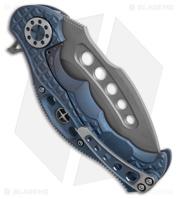 Curtiss Knives BMF Knife Blue Frag Titanium BB - Blade HQ