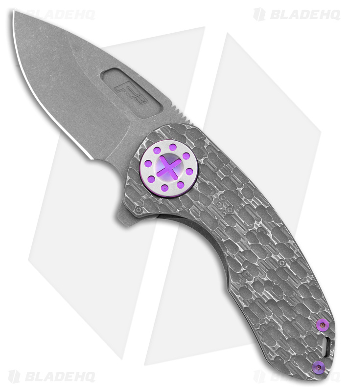 Curtiss Custom Knives F3 Compact Frame Lock Knife FJ Milled Ti/Pink (2. ...