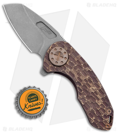 Curtiss Knives F3 CompactKnife Root Beer Ti WF - Blade HQ