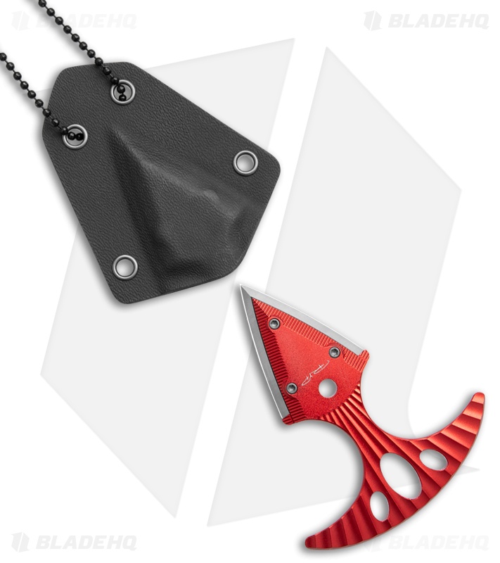 DPx Gear HIT Push Dagger Red Ti (1.50" Red M390) - Blade HQ