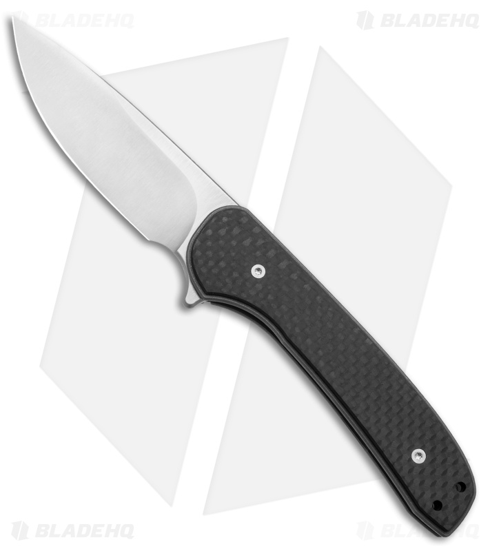 DROP + Ferrum Forge Gent Frame Lock Knife | Carbon Fiber - Blade HQ