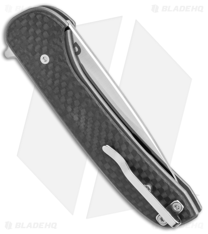 DROP + Ferrum Forge Gent Frame Lock Knife | Carbon Fiber - Blade HQ