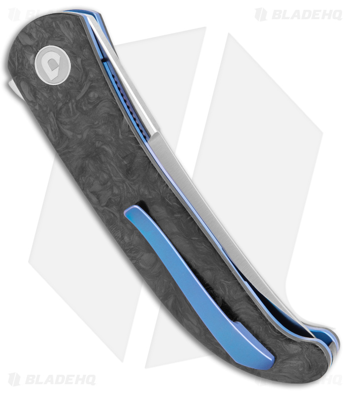 DROP + Terzuola | Cyrus Liner Lock Knife | Carbon Fiber - Blade HQ