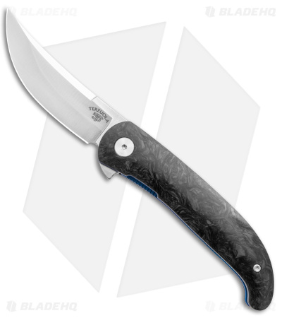 DROP + Terzuola | Cyrus Liner Lock Knife | Carbon Fiber - Blade HQ