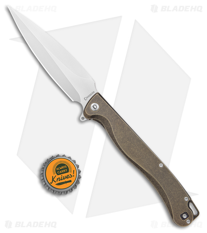Daggerr Knives Vendetta Liner Lock Knife Bronze - Blade HQ