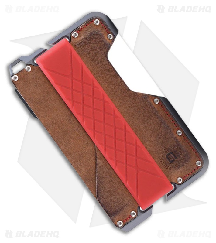 Dango D01 Dapper RFID DTEX Wallet Slate Gray Aluminum/ Brown Leather ...