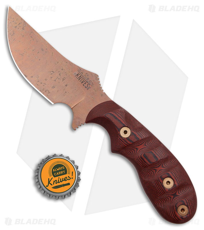 Dawson Forester Knife Red/Blk G-10 (3" MagnaCut) - Blade HQ