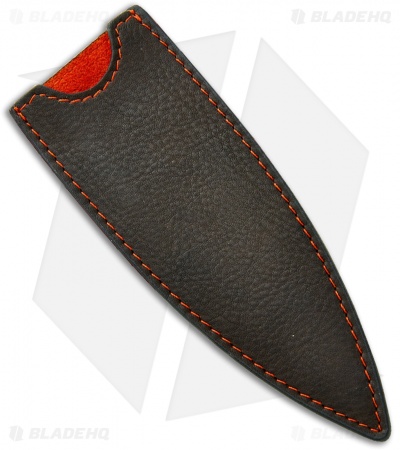 Deejo 37g Leather Sheath | Orange Stitch + Liner - Blade HQ