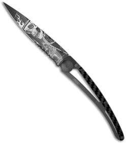 Deejo 37g Ride Or Die Serrated Liner Lock Knife - Blade HQ