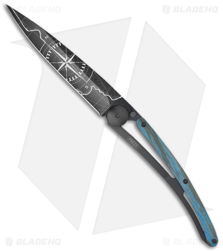 Deejo 37g Terra Ultra-Light Liner Lock Knife Wood - Blade HQ