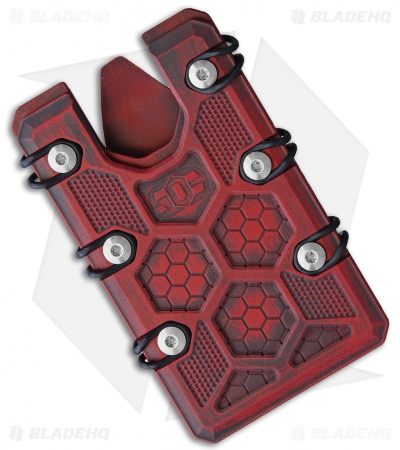 EOS 2.5 Titanium Wallet with Red/Black Cerakote - Blade HQ