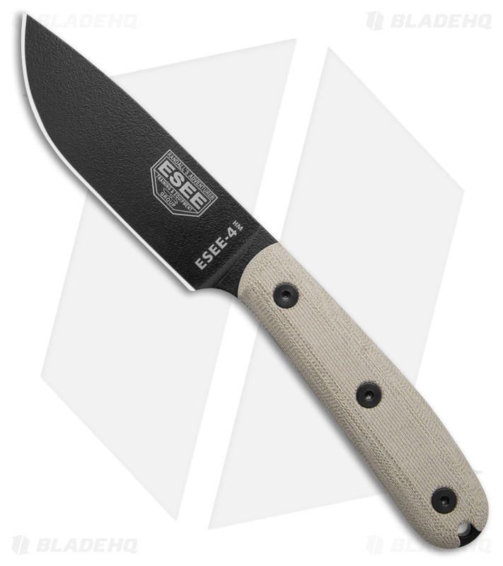 ESEE Knives Model 4HM Tan Micarta + Kydex + Black - Blade HQ