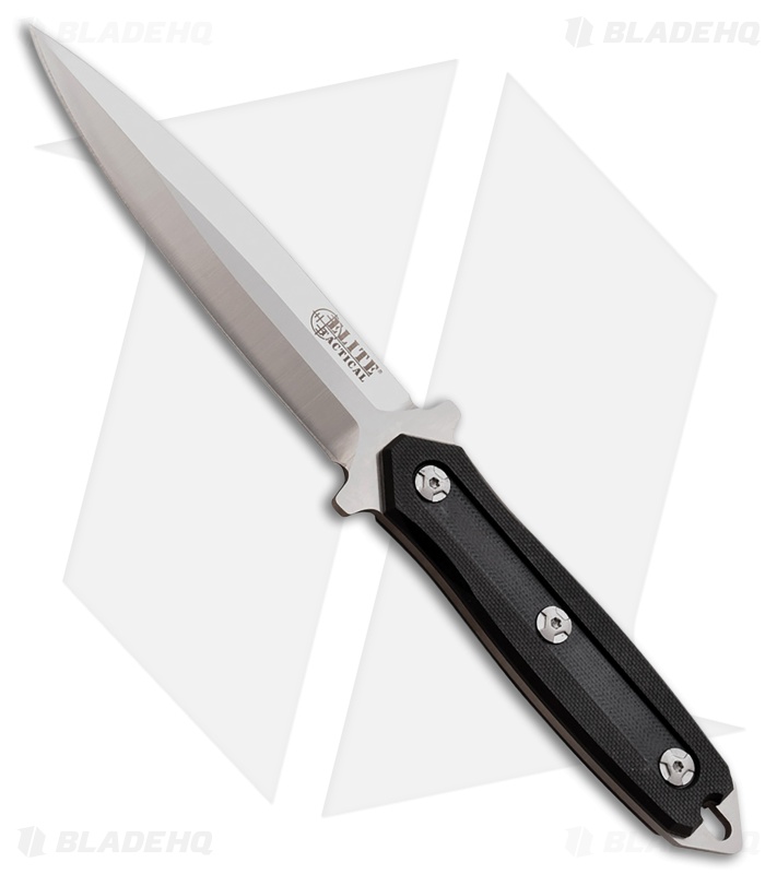 Elite Tactical Incog Fixed Blade Knife Black G-10 Satin