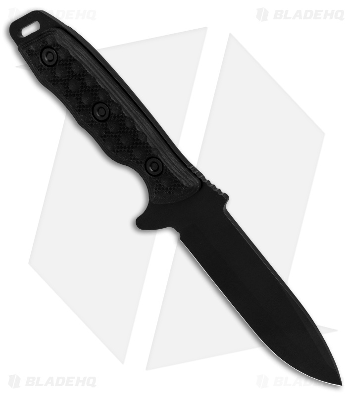 Emerson Government Mule Fixed Blade Knife Black G-10 (5" Black) - Blade HQ