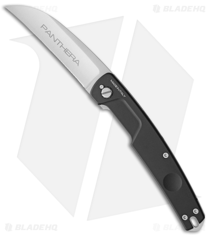 Extrema Ratio Panthera Razor Liner Lock Knife Black Aluminum (4" Satin ...