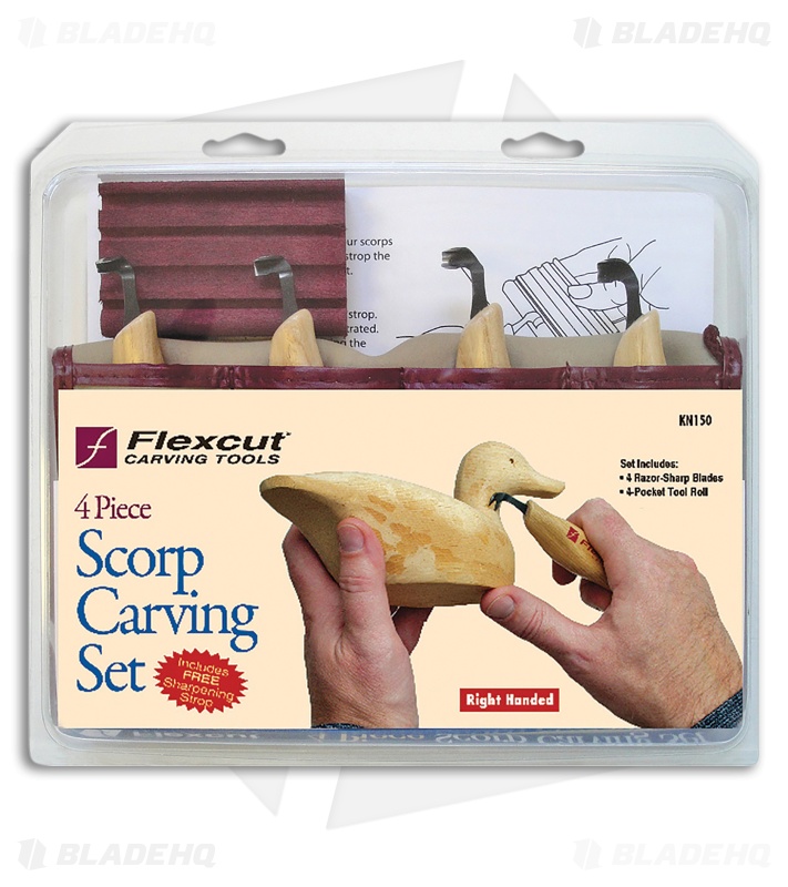 Flexcut Right-Handed Four Piece Scorp - Blade HQ
