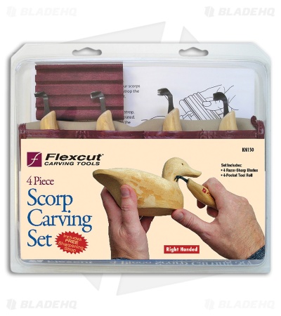 Flexcut Right-Handed Four Piece Scorp - Blade HQ