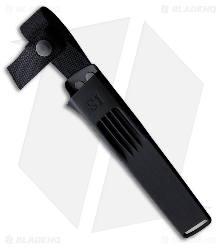 Fallkniven S1 Left Hand Survival Knife Black Thermorun Satin