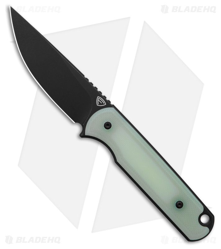 Ferrum Forge Pro Series Lackey Fixed Blade Knife Jade G-10 (2.8" Black ...
