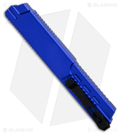 Firecracker XL DA/OTF Automatic Knife Aluminum Blue (2.1" Black) - Blade HQ