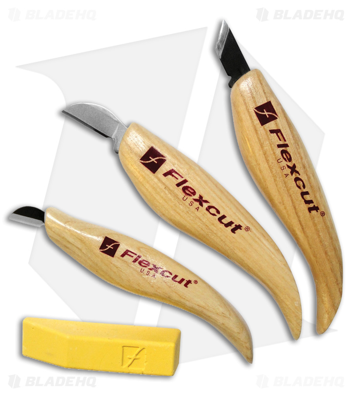Flexcut KN115 3-Piece Chip Carving Set - Blade HQ