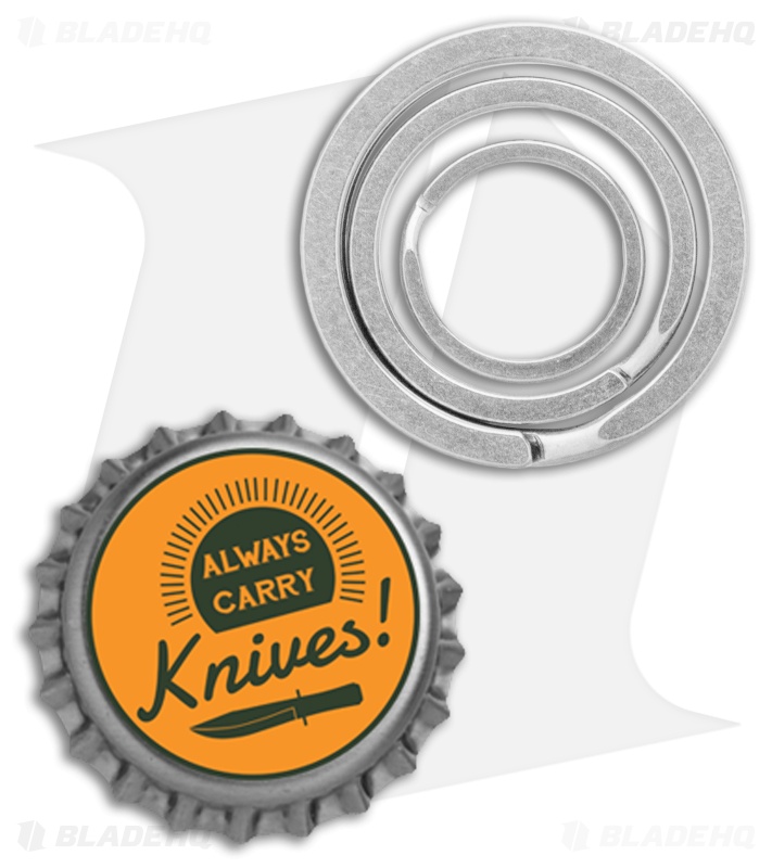 Flytanium Titanium Split Key Rings - Set of 3 - Blade HQ