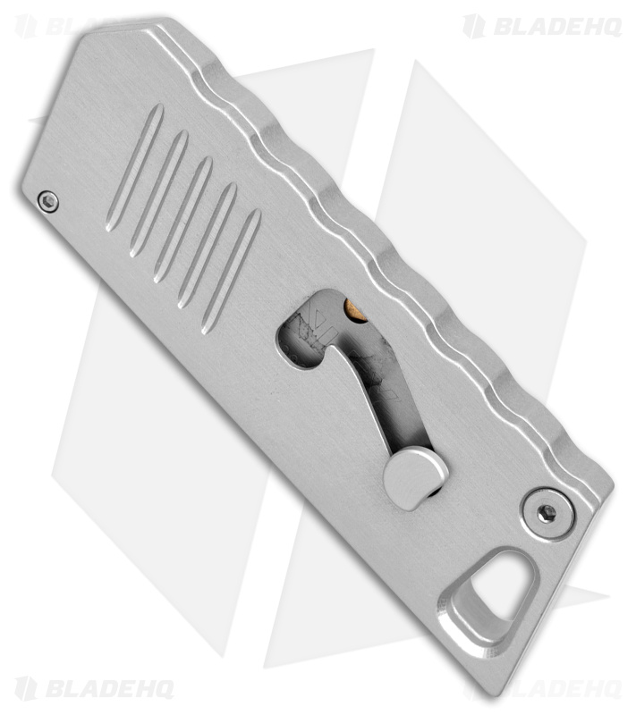 Focus Works Bob The Boxcutter Utility Knife Gray Raw Aluminum - Blade HQ