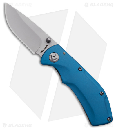 Fox Edge Pop Smoke Knife Blue Al (2.55"Satin) - Blade HQ