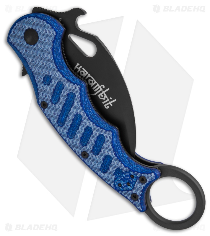 Fox Karambit Folding Knife | Blue Twill G-10 | 479BLT - Blade HQ