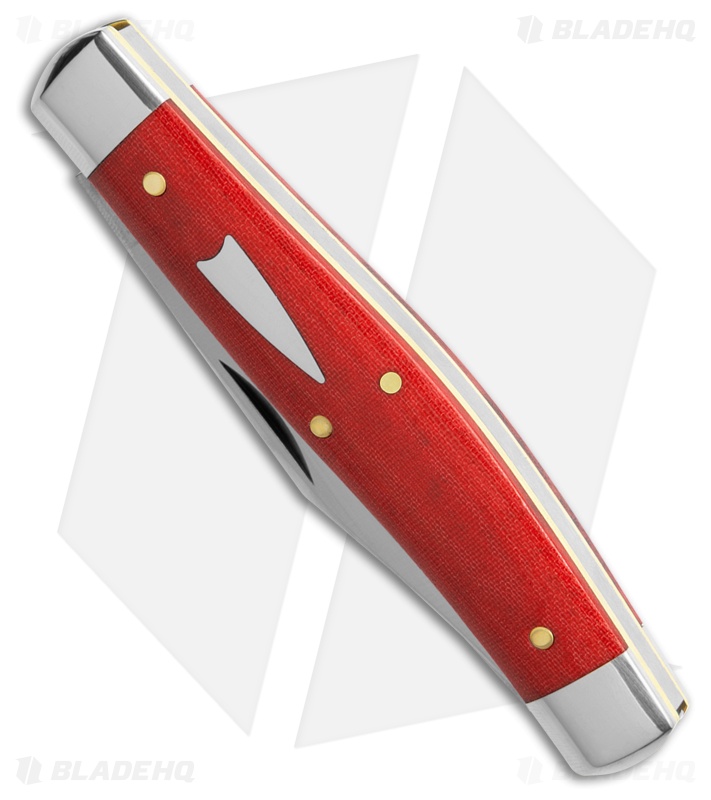 GEC Tidioute Cutlery Boss Bull Keeper Red Linen Micarta