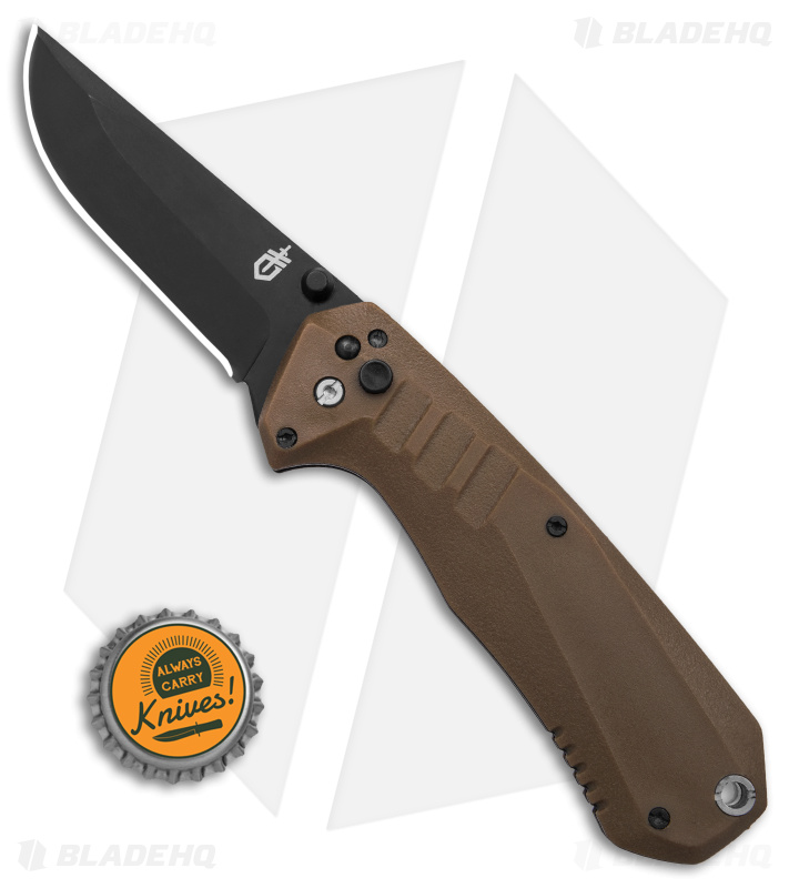 Gerber Haul A/O Spring Assisted Knife Brown GFN 3.1" Black