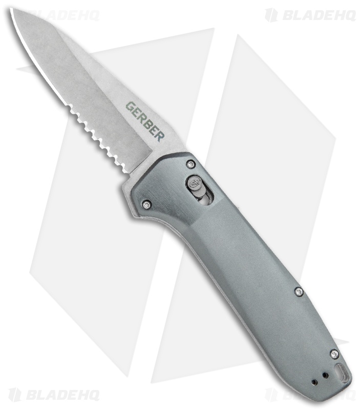 Gerber Highbrow Assisted Opening Knife | Aluminum + Serr | Blade HQ