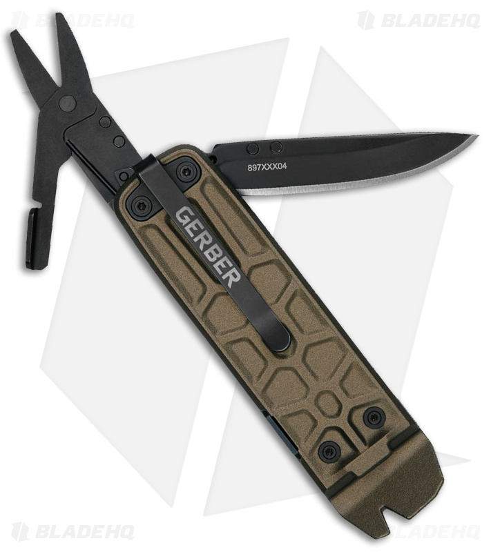 Gerber Lockdown Slim Multi-Tool Bronze/Black 3 in 1 Blade HQ