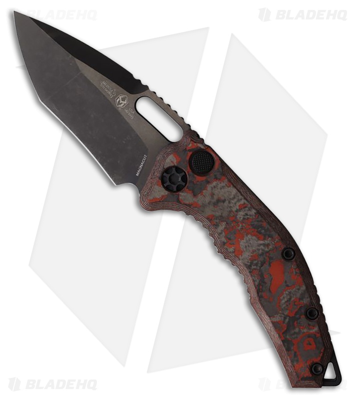 Heretic Knives Medusa Recurve Automatic Knife | Blood Red CF | DLC