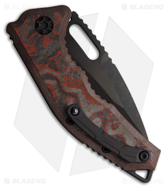 Heretic Knives Medusa Recurve Automatic Knife | Blood Red CF | DLC