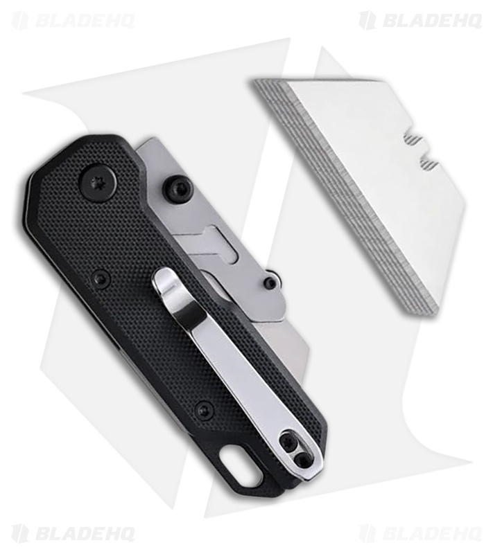 HIGHTRON Vector Button Lock Utility Knife Black G-10 Utility