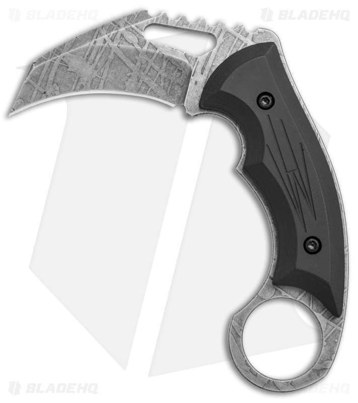 HavocWorks Small Karambit Fixed Blade Knife Black G-10 (2.5" Pattern ...
